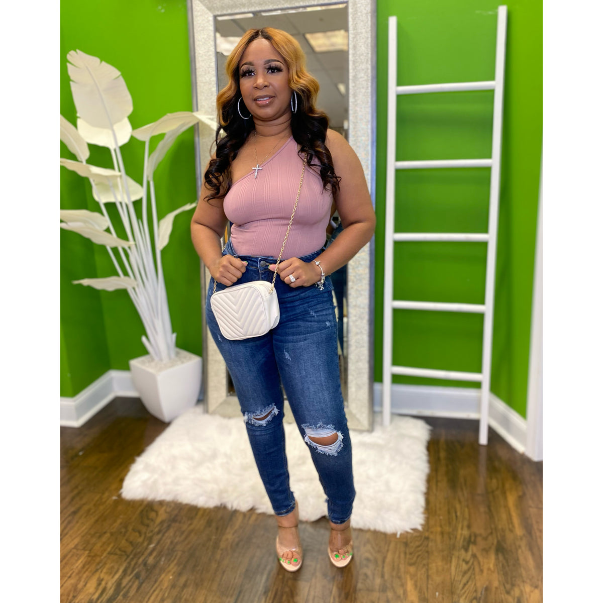 Basic One Shoulder Crop – Charmed Boutique LLC